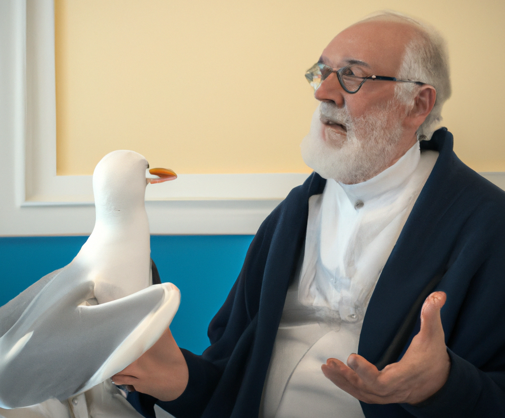 The Sage gives counselling to a Seagull – The Sage Page