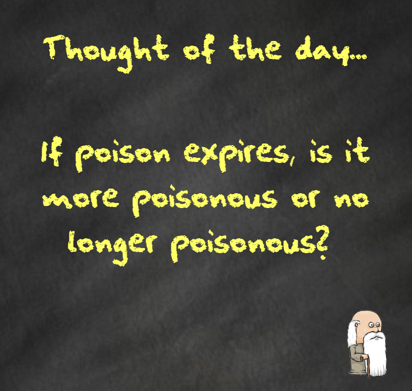 Thought of the Day: Poison – The Sage Page
