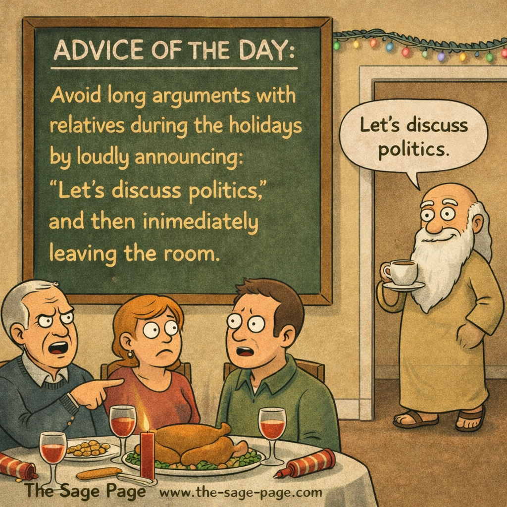 Advice of the Day: Spending Holidays with Your Relatives – The Sage Page