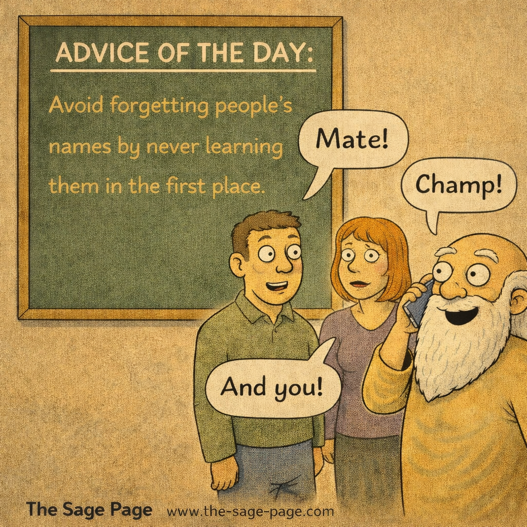Advice of the Day: Remembering People’s Names – The Sage Page